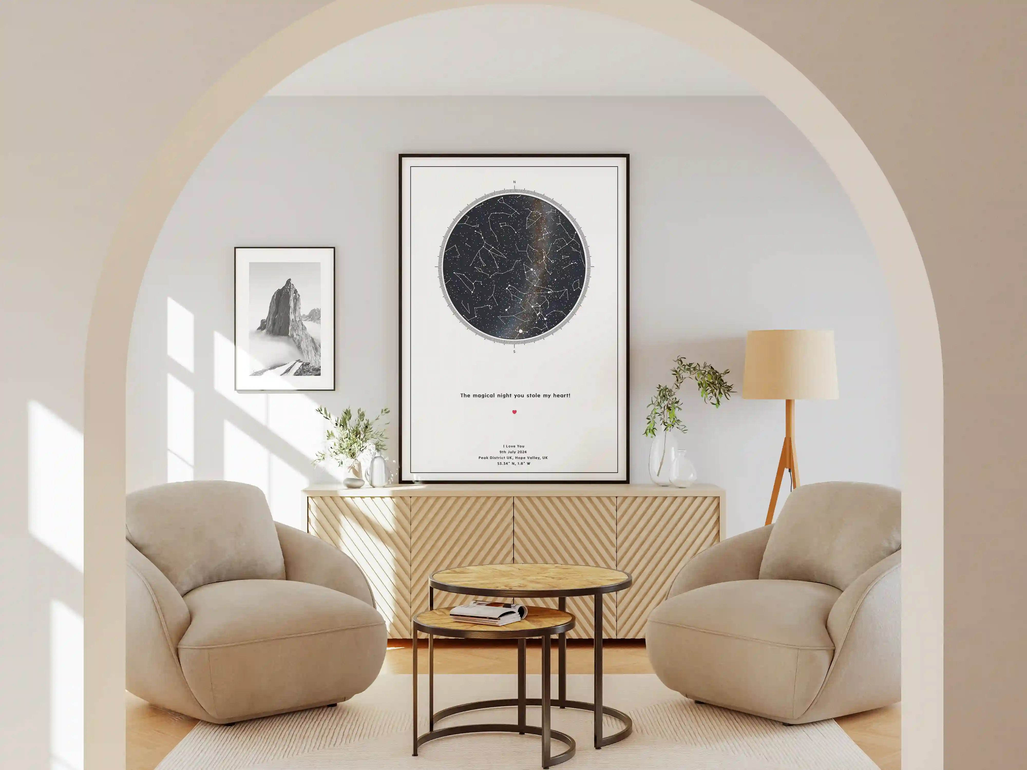 Personalised Star Maps UK | Framed & Unframed | Skylit Studio
